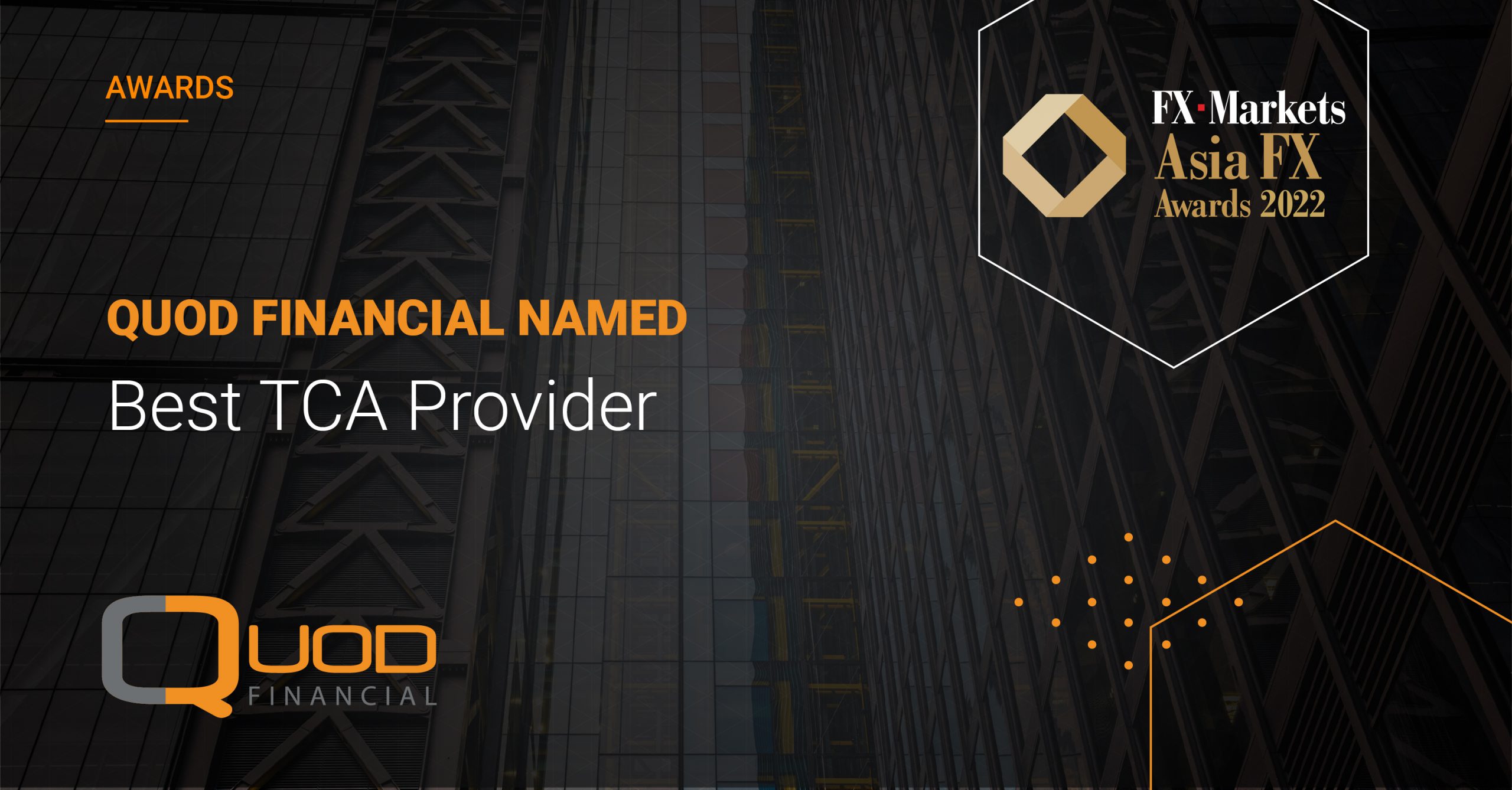 Quod Named Best TCA Provider - Quod Financial